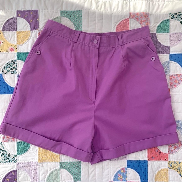 Shorts | Vintage Highrise Lilac Shorts | Poshmark